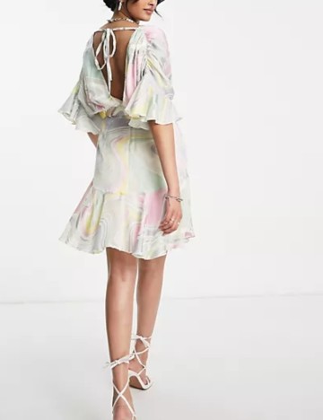 Rochie mini ASOS, mix culori 190677 | creamoutlet.ro