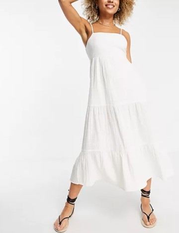 Rochie midi ASOS, crem 197995 | creamoutlet.ro