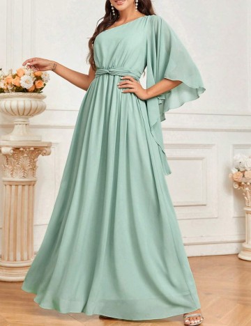 Rochie maxi Shein, verde 346987 | creamoutlet.ro